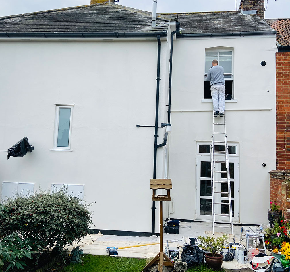 Exterior Render Repair & Paint – TDC | Painting | Decorating | Ipswich ...